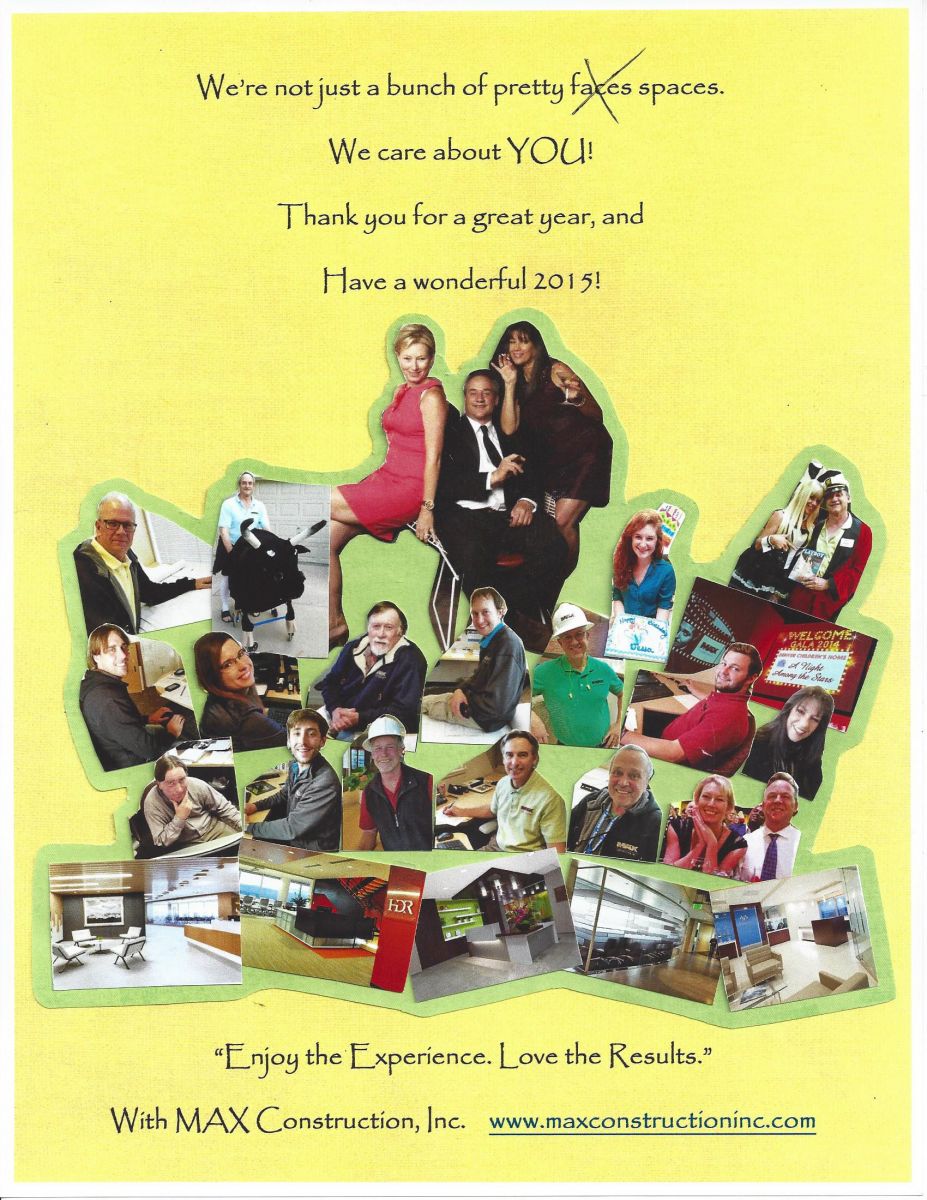 MAX Construction, Inc. Thanks You For A Great Year! | MAX Construction ...